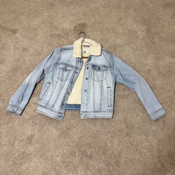 Universal Thread | Jackets & Coats | Fuzzy Denim Jacket | Poshmark